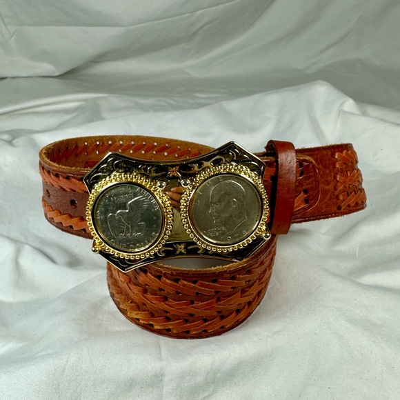 unbranded | Accessories | Vintage Eisenhower One Dollar Double Buckle ...